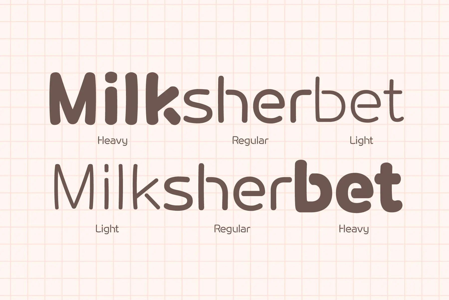 HU Milksherbet Font - FontPath