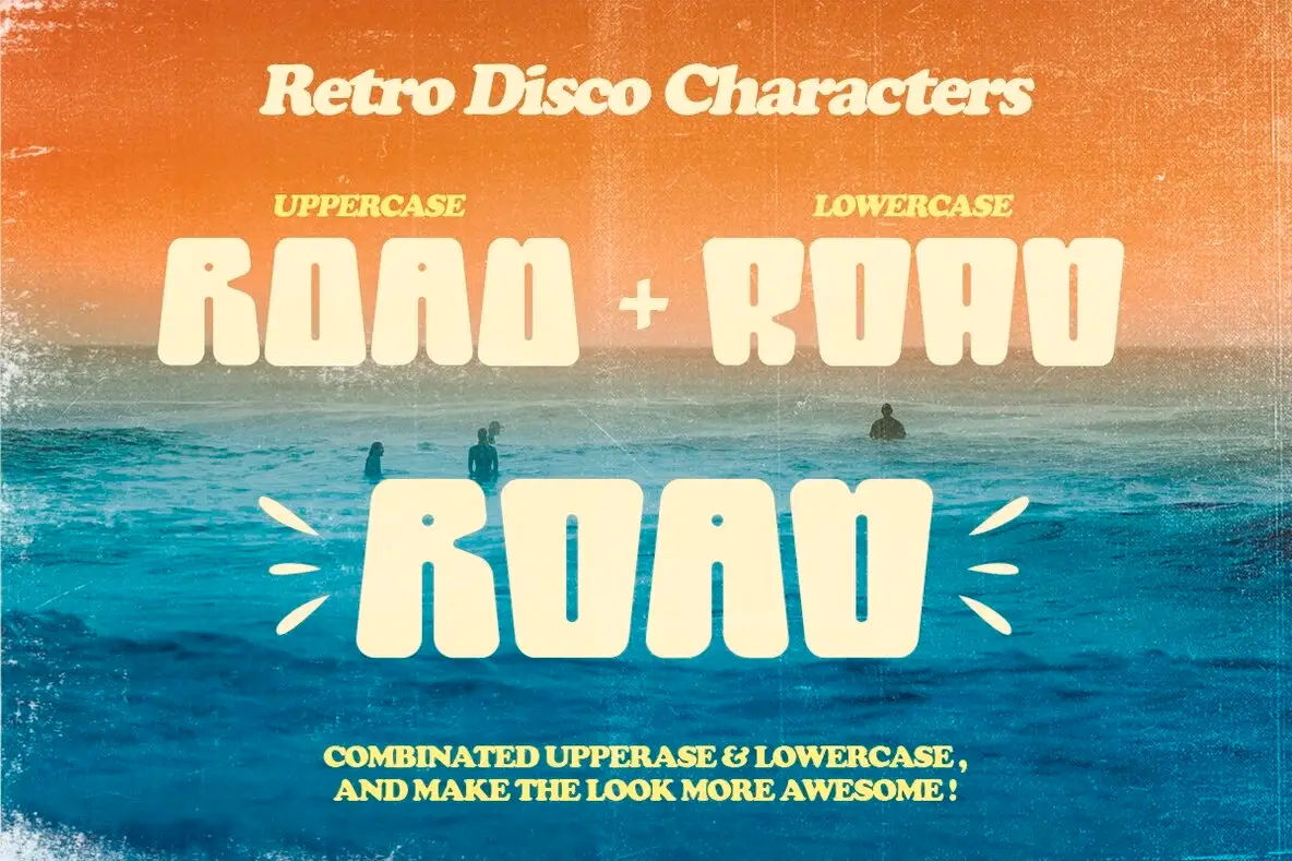 Retro Disco Font - YouWorkForThem