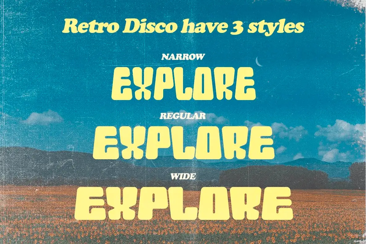 Retro Disco Font - YouWorkForThem