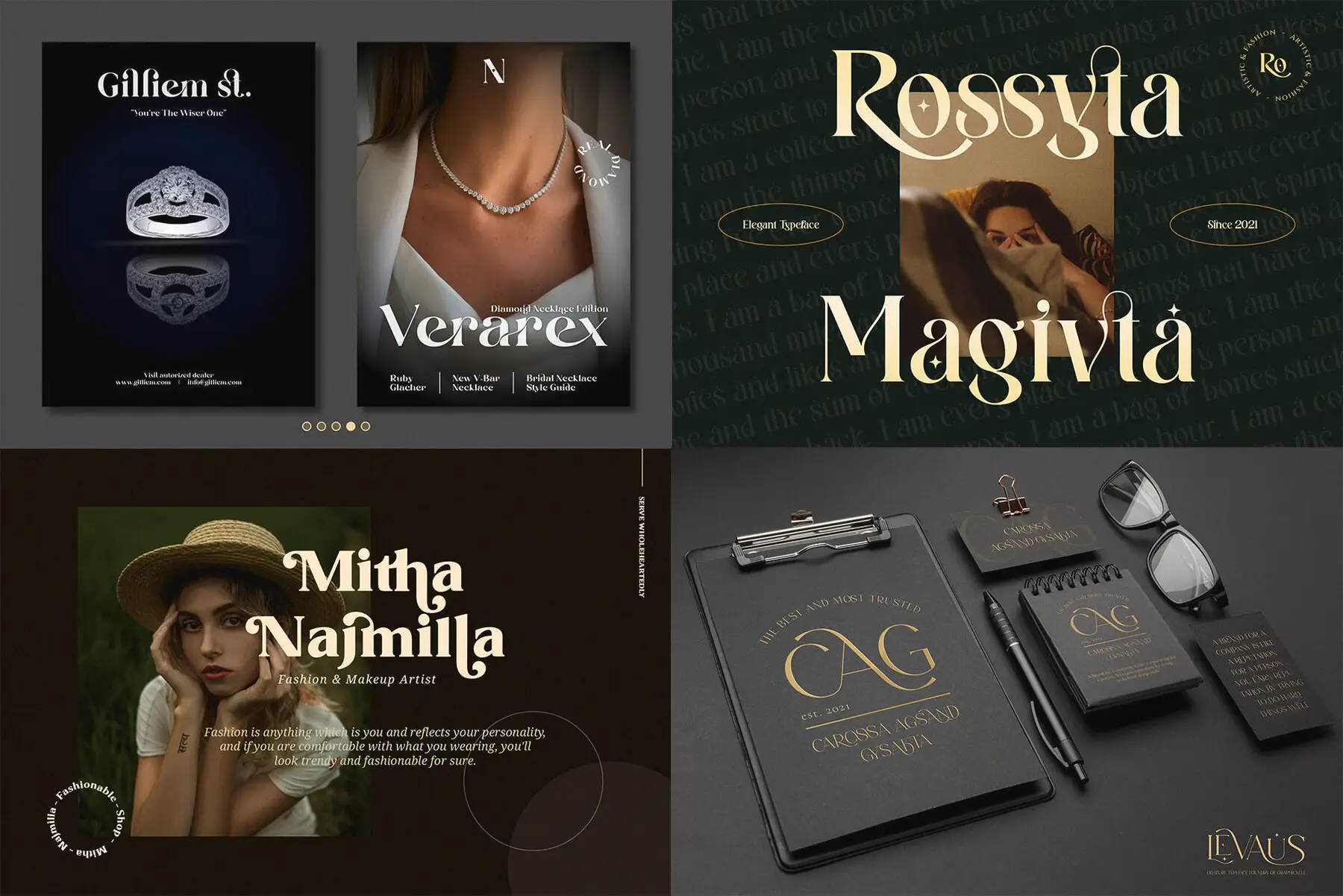 Ligature Serif Font Bundle - YouWorkForThem