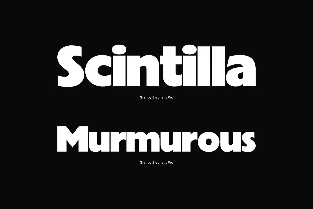 Granby Elephant Pro Font - YouWorkForThem