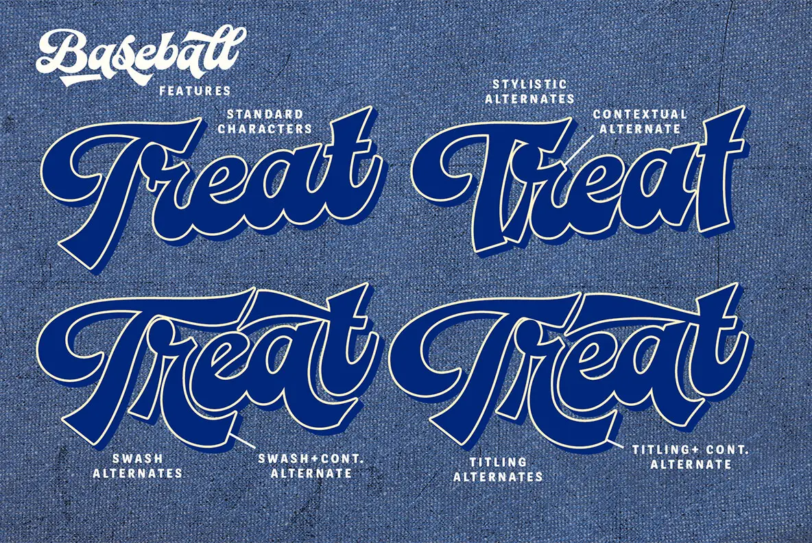 Baseball Font - YouWorkForThem