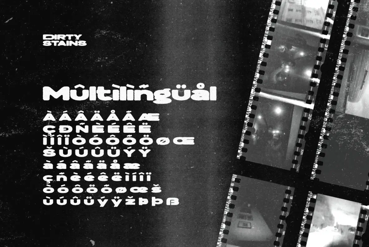 Dirty Stains Font - FontPath