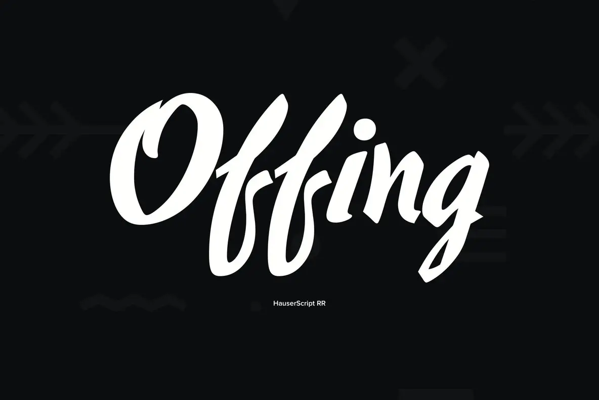 Hauser Script Font - FontPath