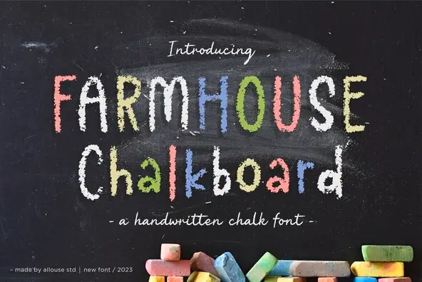 Rustic and Handmade Chalk Fonts - FontPath