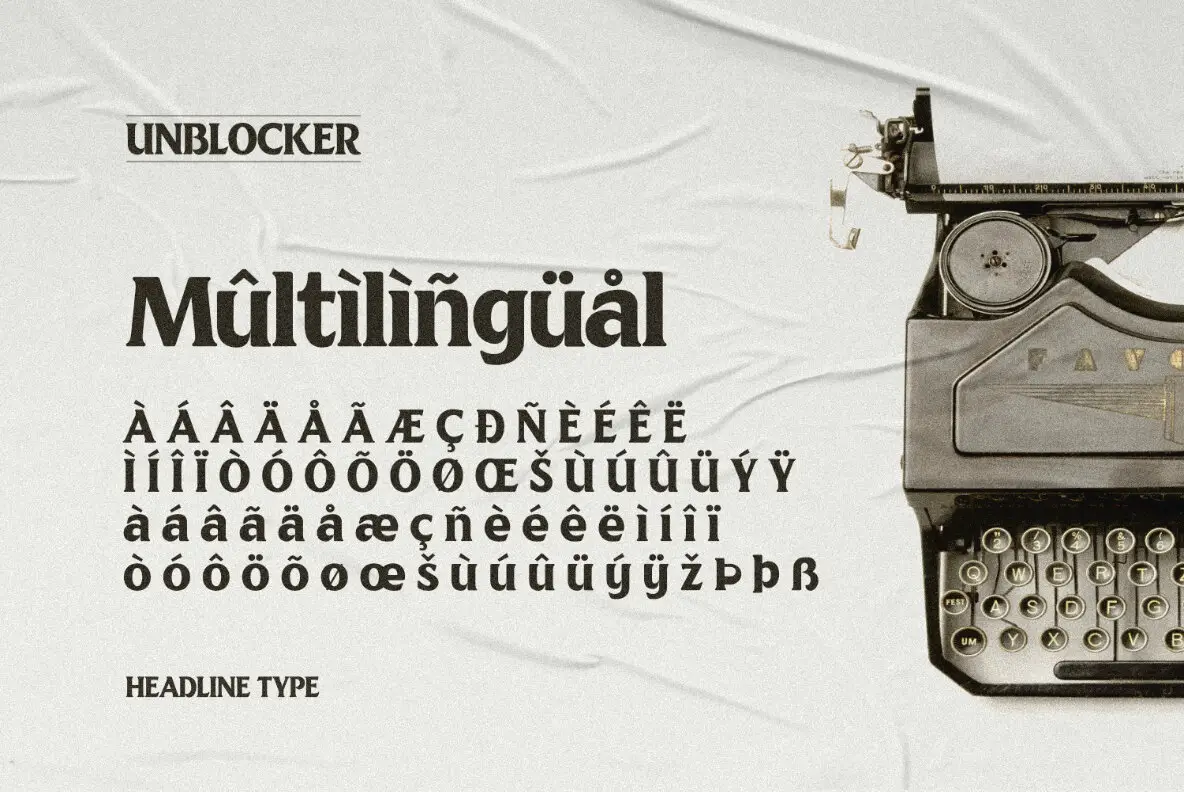 Unblocker Font - YouWorkForThem