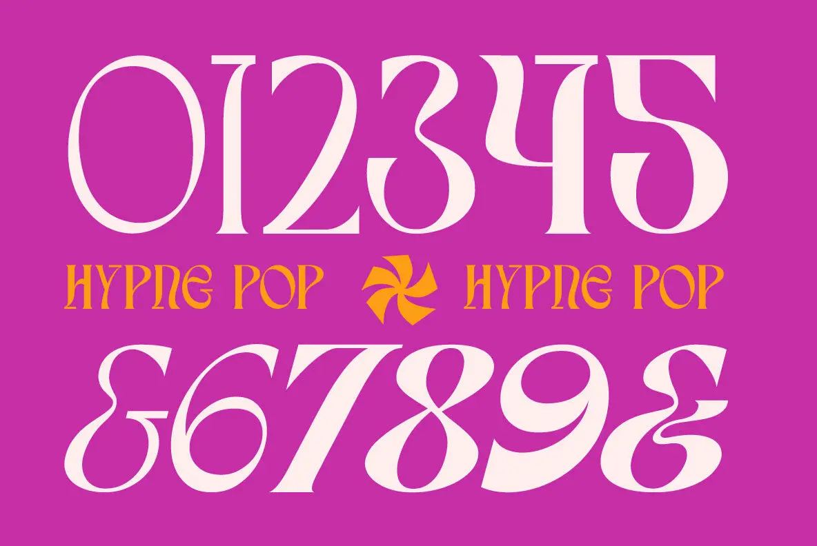 Hypne Pop Font - YouWorkForThem