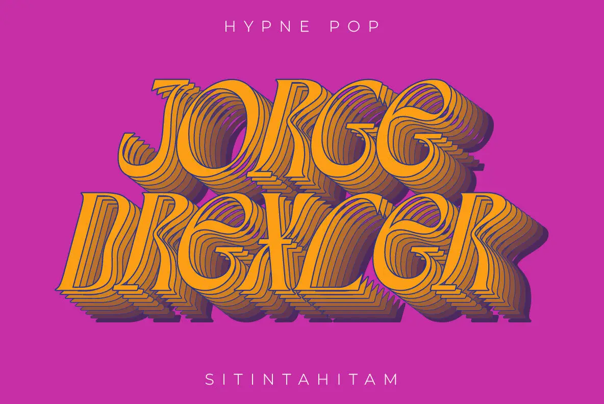 Hypne Pop Font - YouWorkForThem