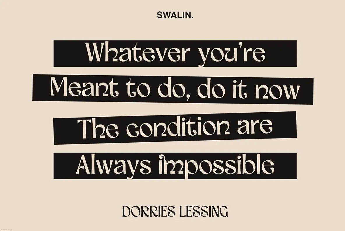 Swalin Font - YouWorkForThem