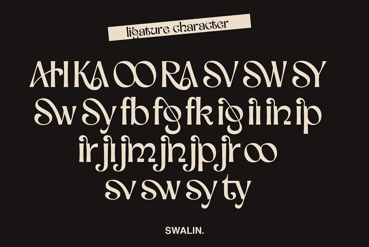 Swalin Font - YouWorkForThem