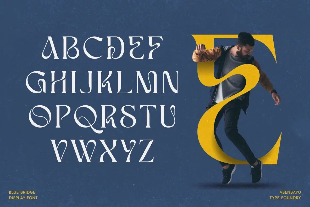 Blue Bridge Font - YouWorkForThem