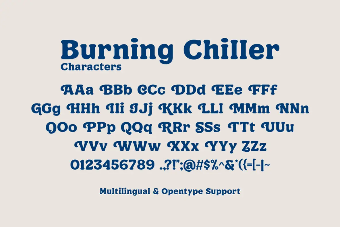 Burning Chiller Font - YouWorkForThem