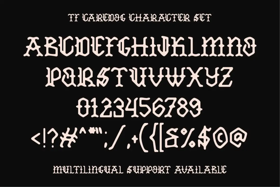 TF Caredog Font - YouWorkForThem