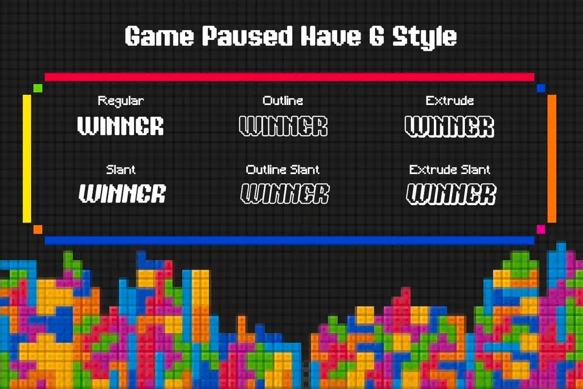 Game Paused Font - YouWorkForThem