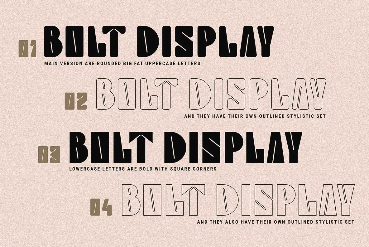 Bolt Display Font - YouWorkForThem