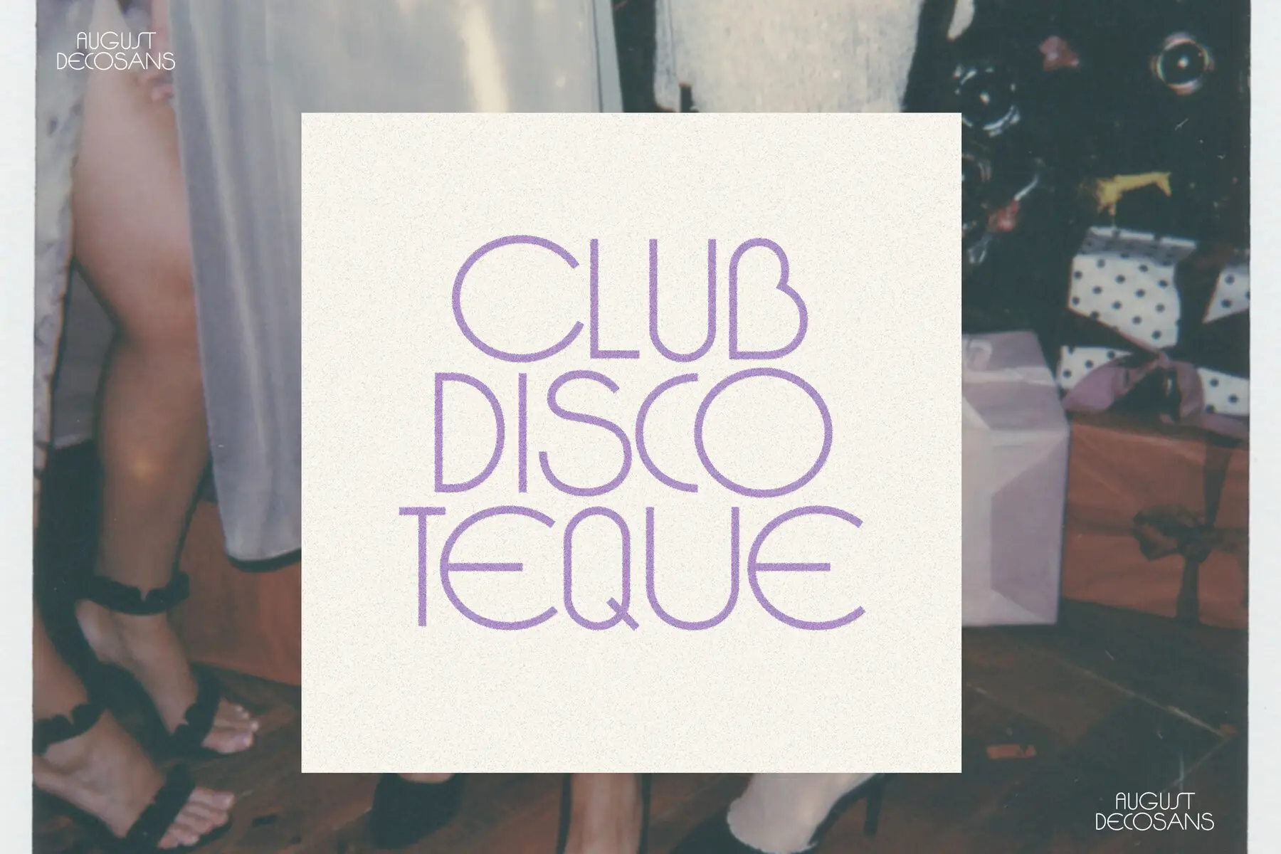 August Deco Sans Font - FontPath