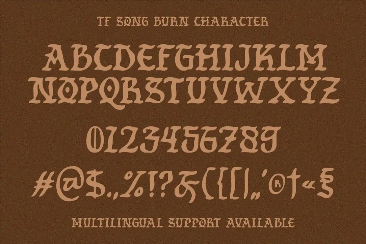 TF Song Burn Font - FontPath