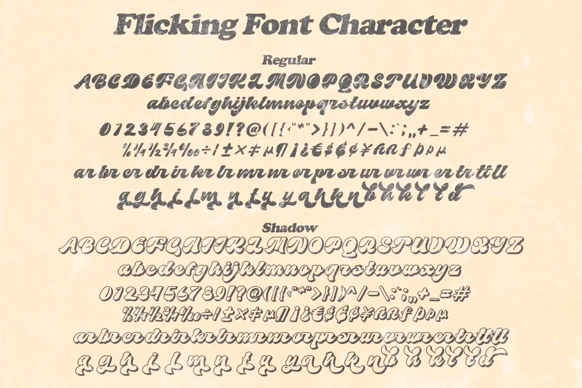 Flicking Font - YouWorkForThem