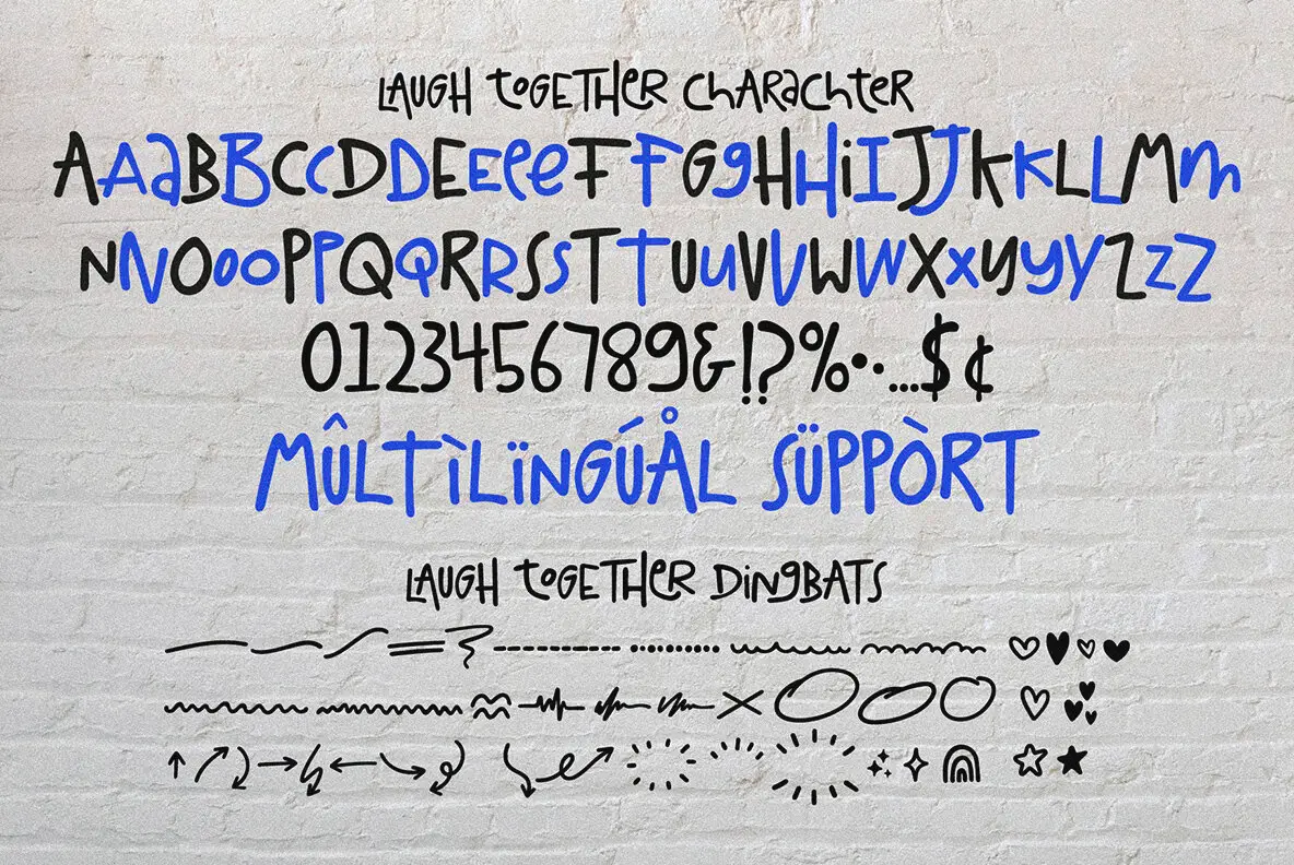 Laugh Together Font - YouWorkForThem