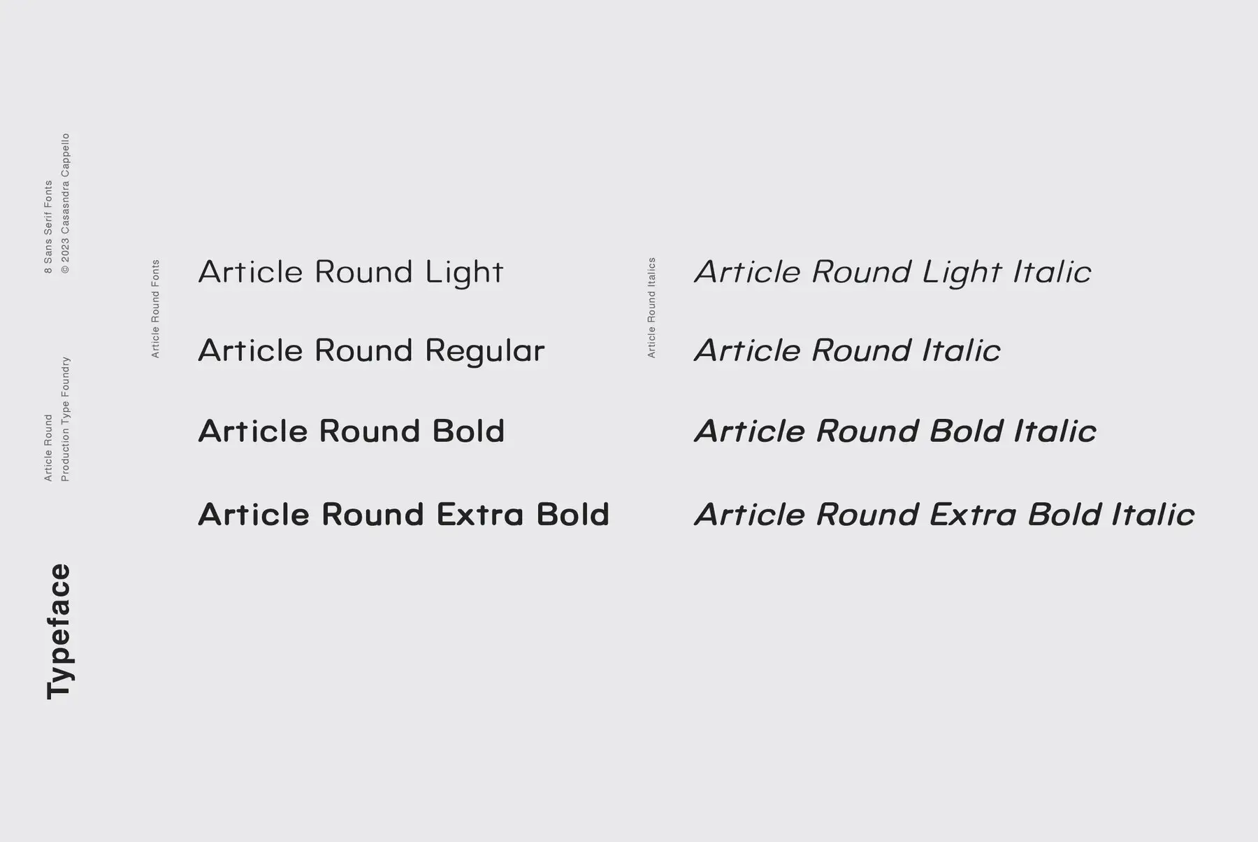 Article Round Font - FontPath