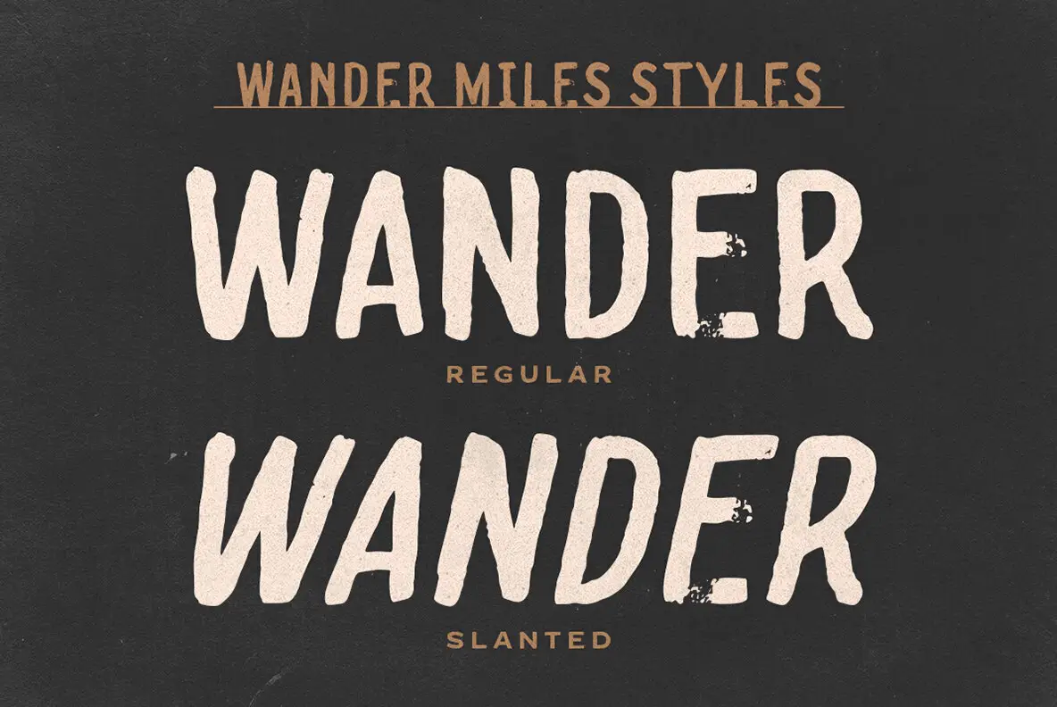 Wander Miles Font - YouWorkForThem