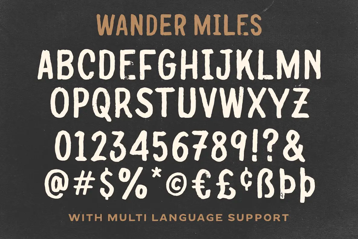 Wander Miles Font - YouWorkForThem