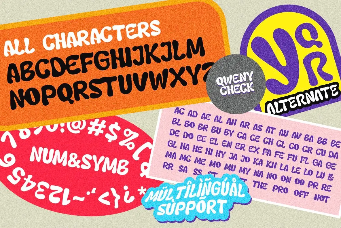 Qweny Check Font - YouWorkForThem
