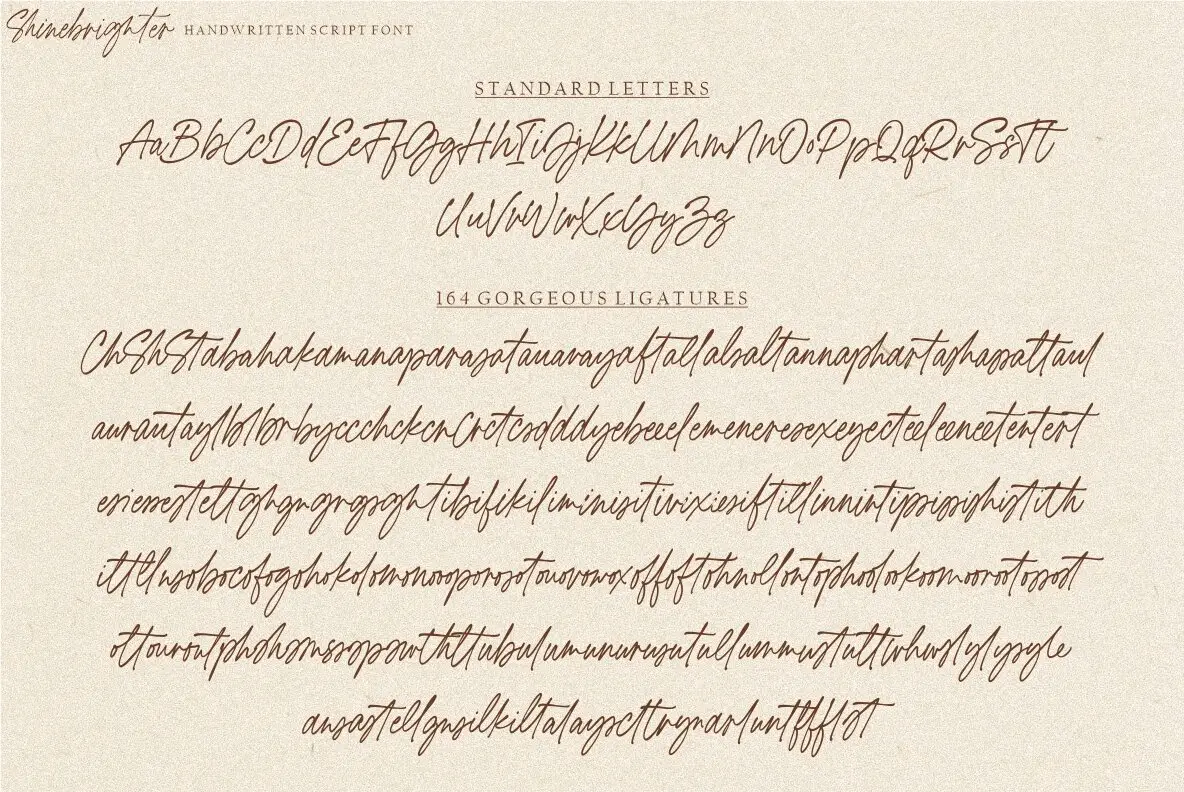 Shine brighter Font - YouWorkForThem