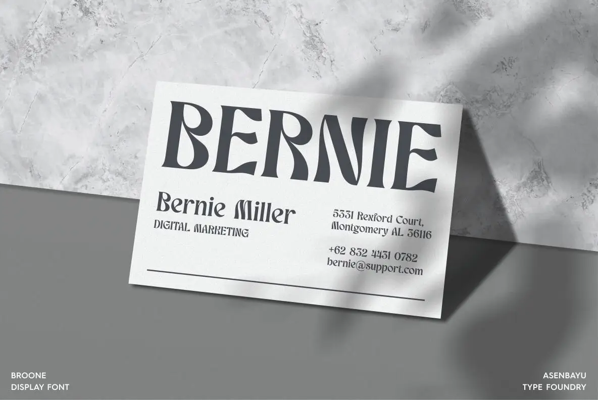 Broone Font - YouWorkForThem