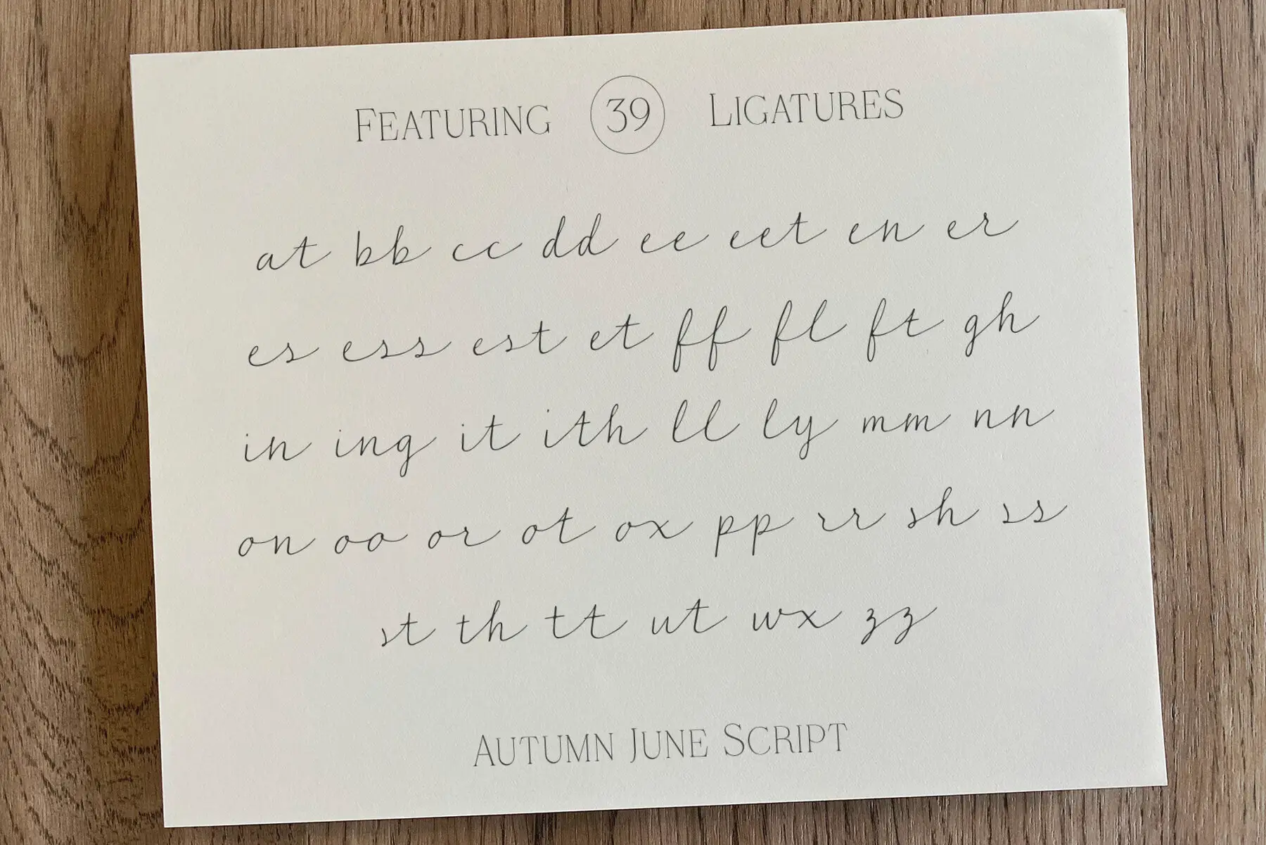 Autumn June Font - YouWorkForThem