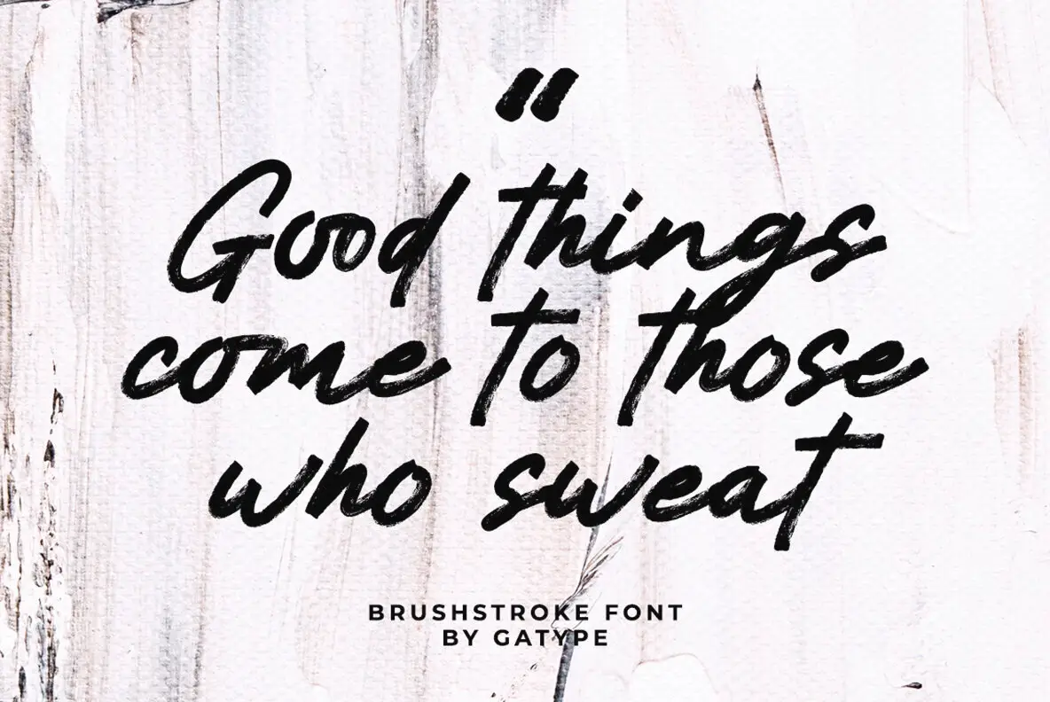 Brushstroke Font - FontPath