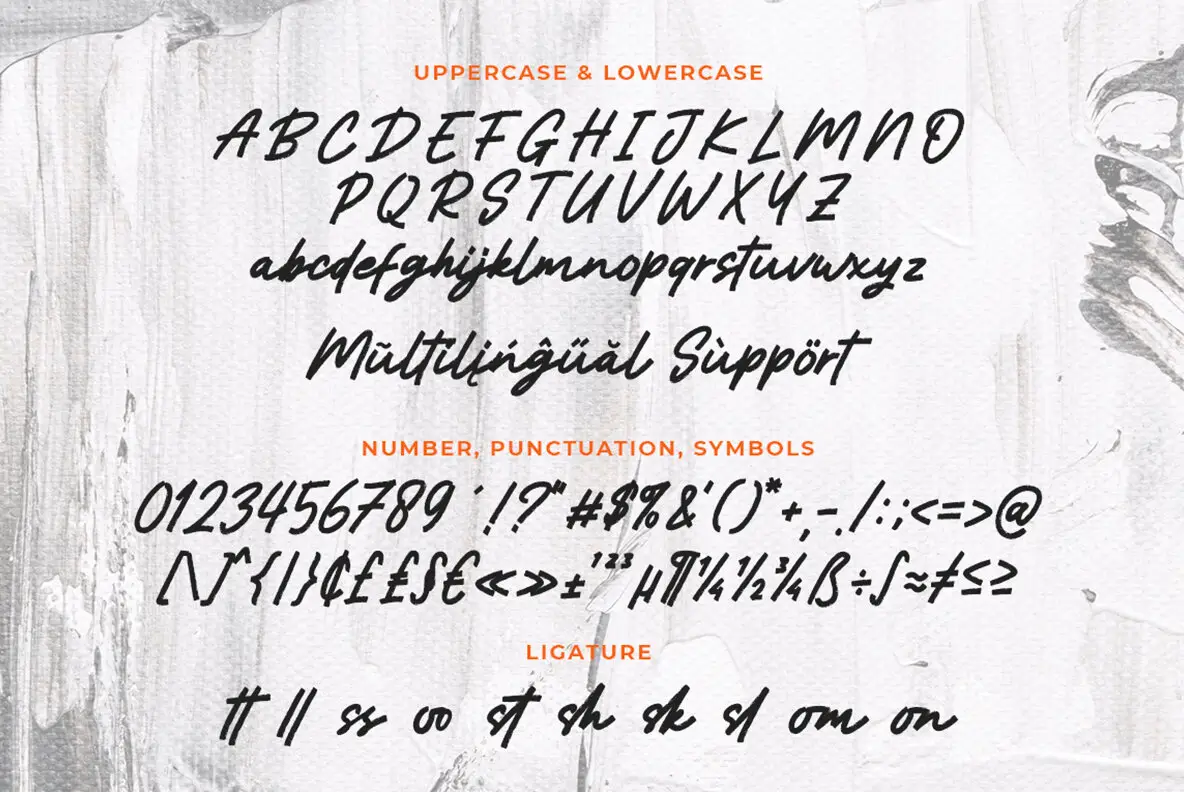 Brushstroke Font - YouWorkForThem
