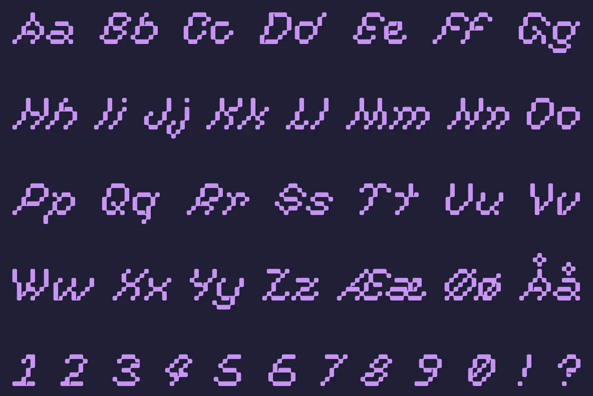 Low Def Font - YouWorkForThem