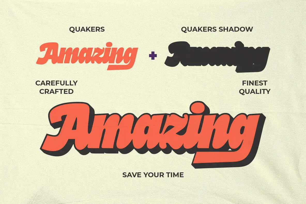 Quakers Font - YouWorkForThem