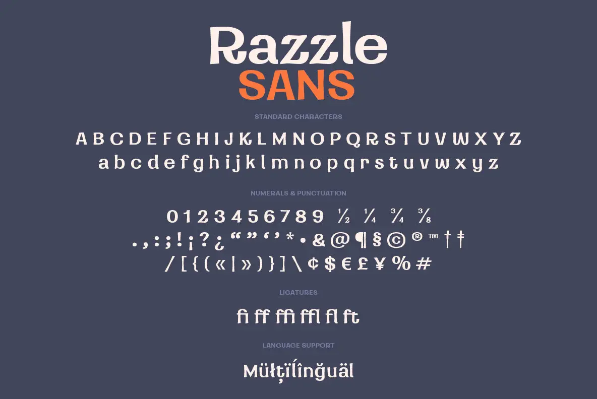 Razzle Sans Font - FontPath