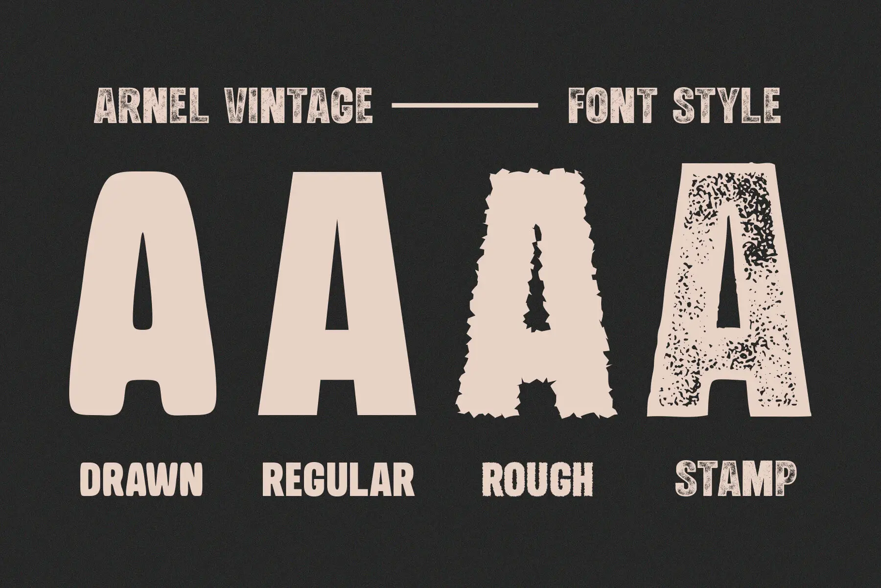 Arnel Vintage Font - YouWorkForThem