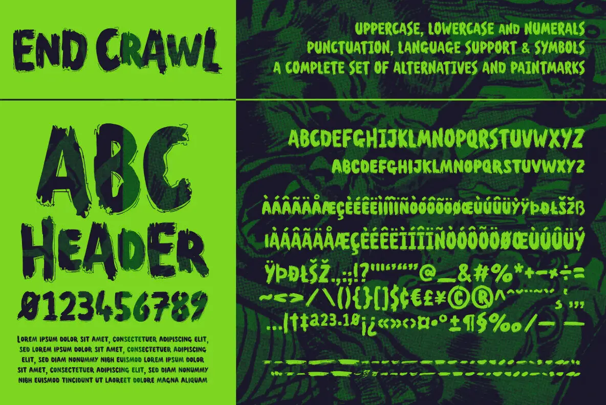 End Crawl Font - FontPath