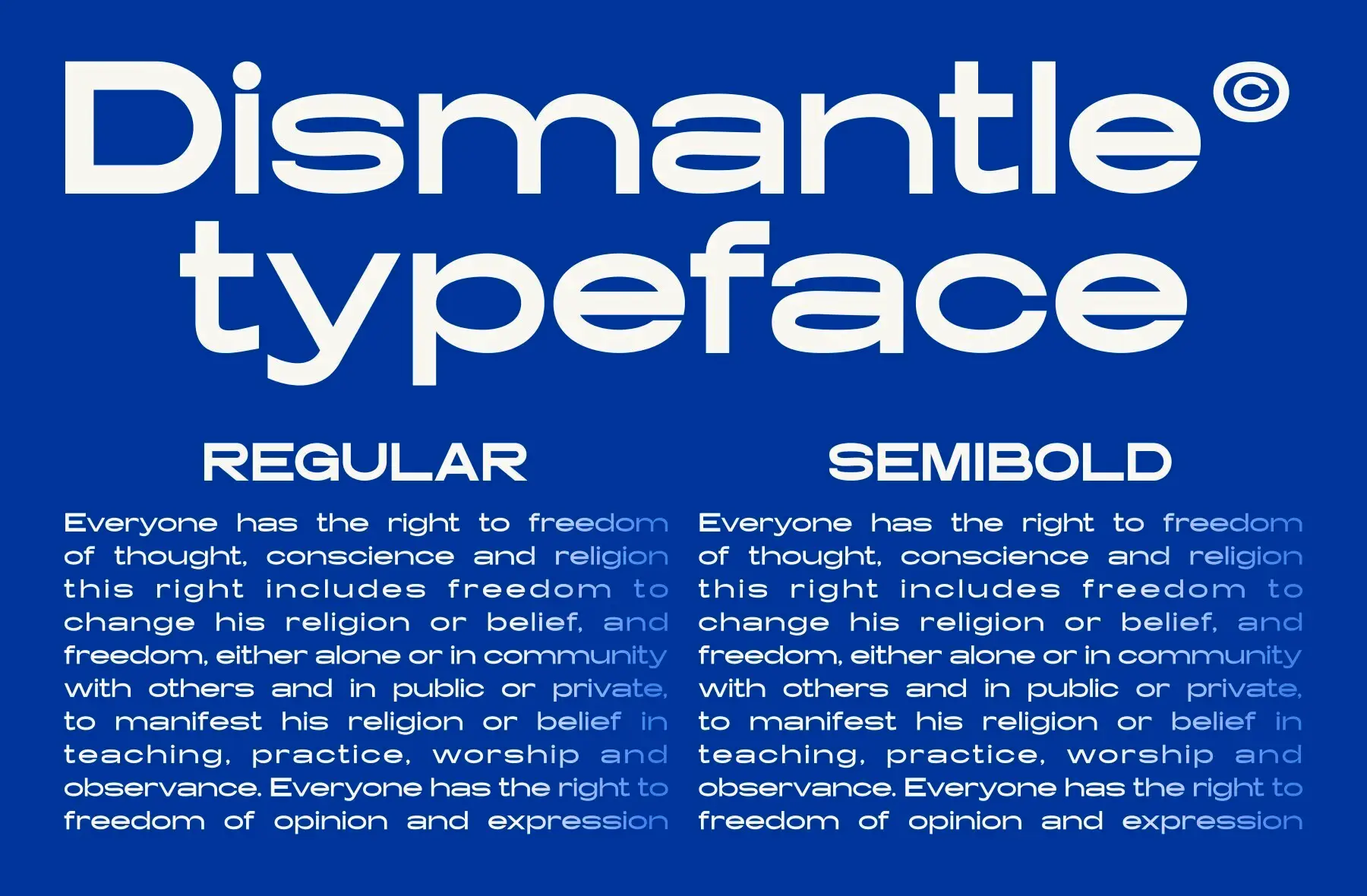 Dismantle Font - YouWorkForThem