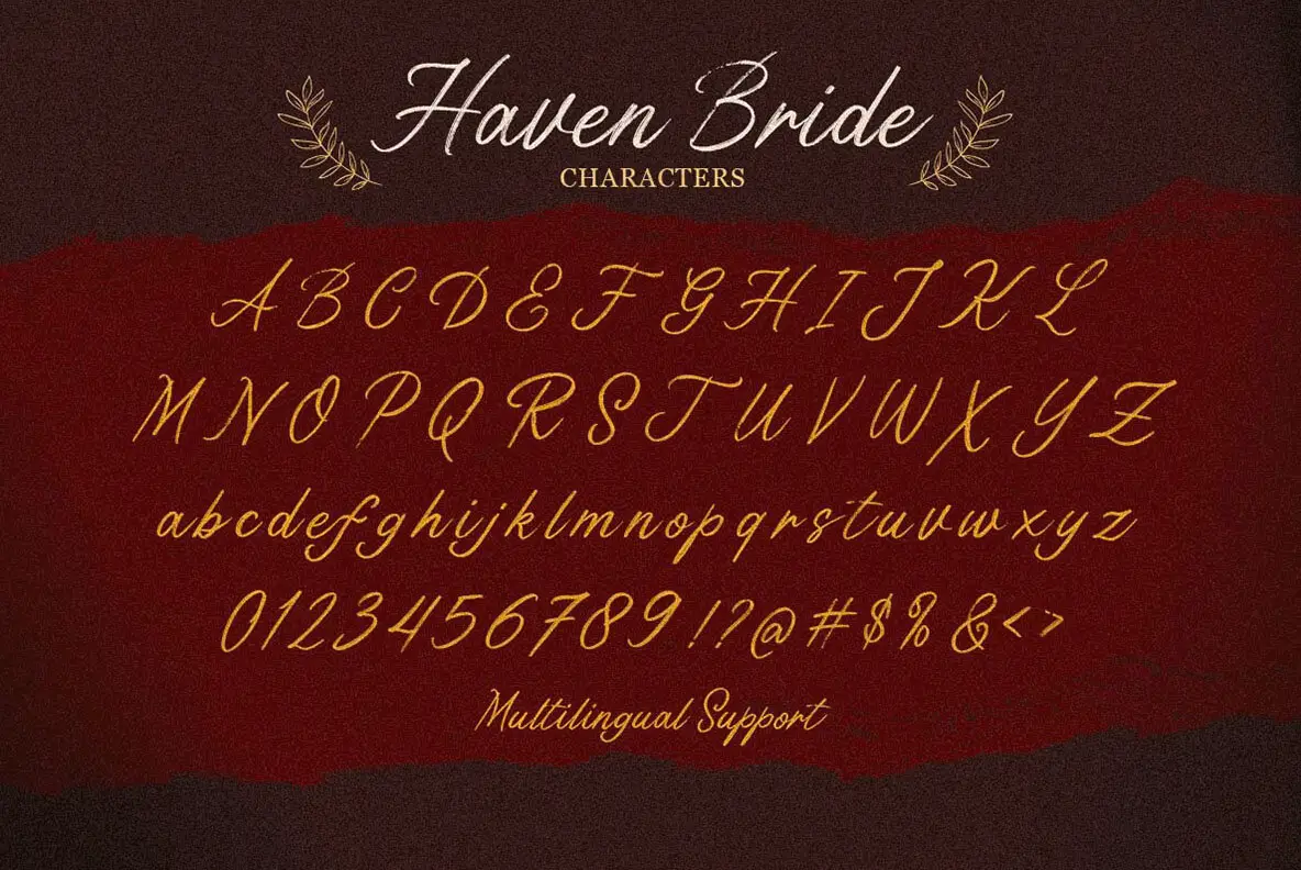 Haven Bride Font - YouWorkForThem