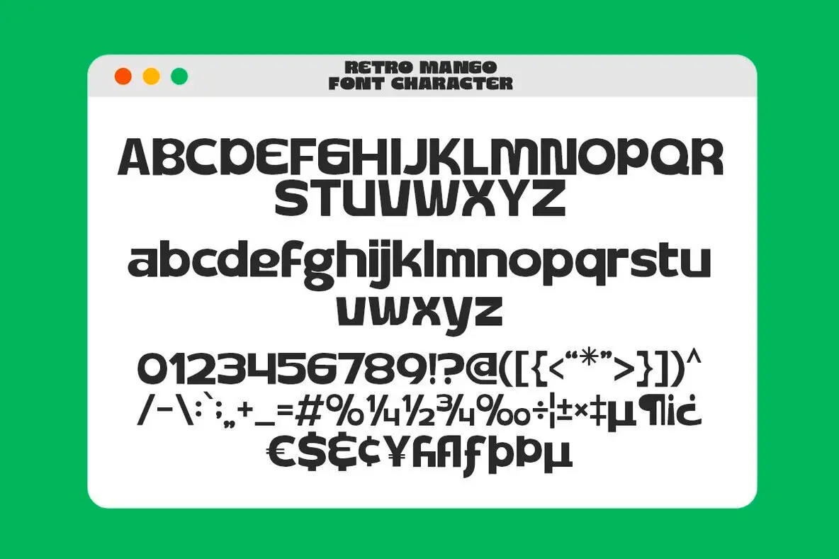 Retro Mango Font - YouWorkForThem