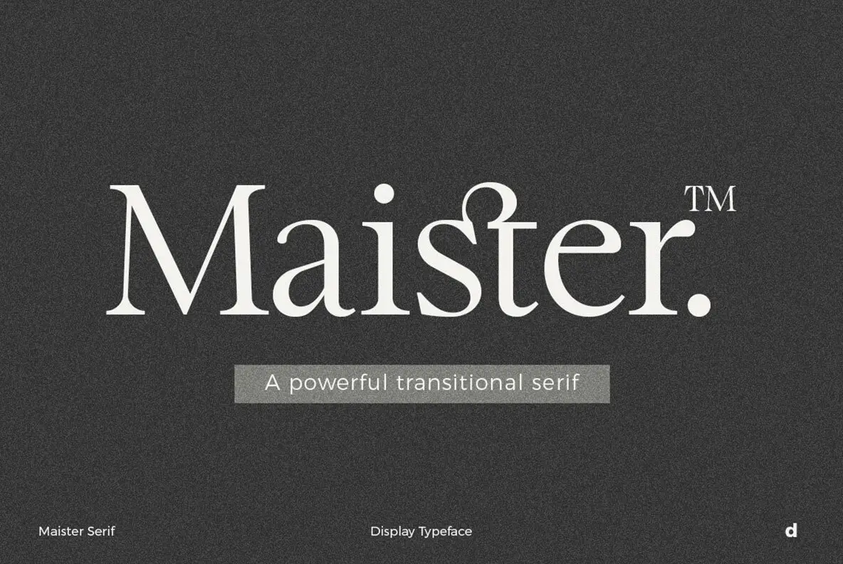 Maister Font - YouWorkForThem