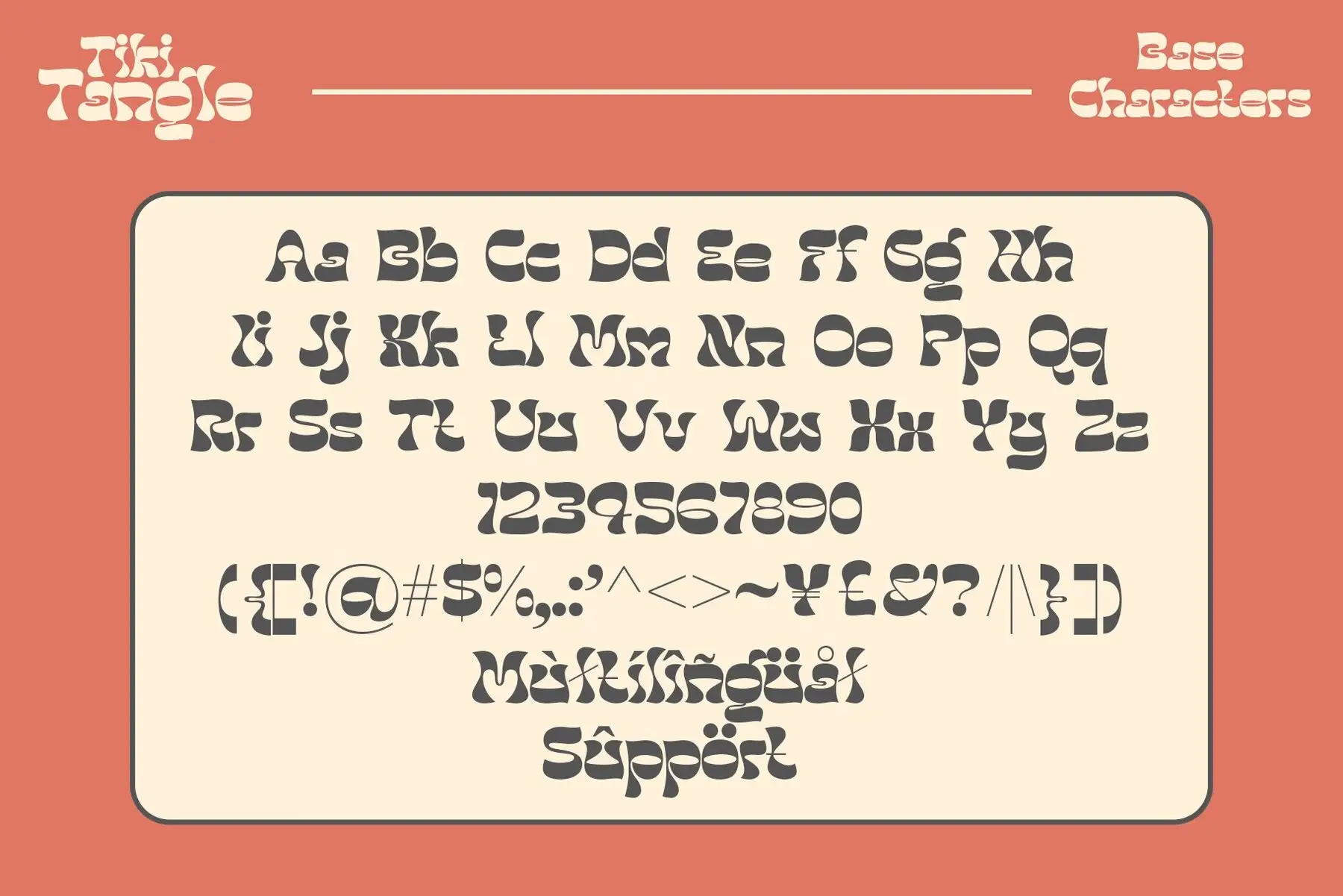 Tiki Tangle Font - YouWorkForThem