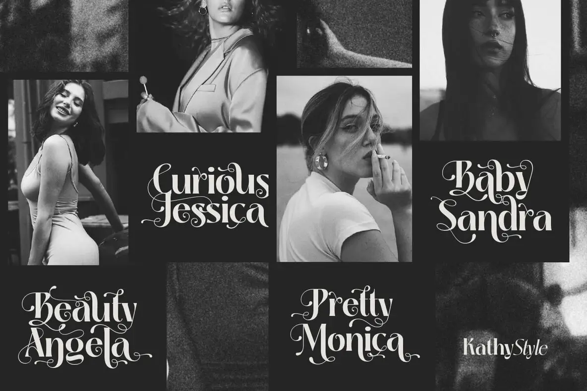 Kathy Style Font - YouWorkForThem