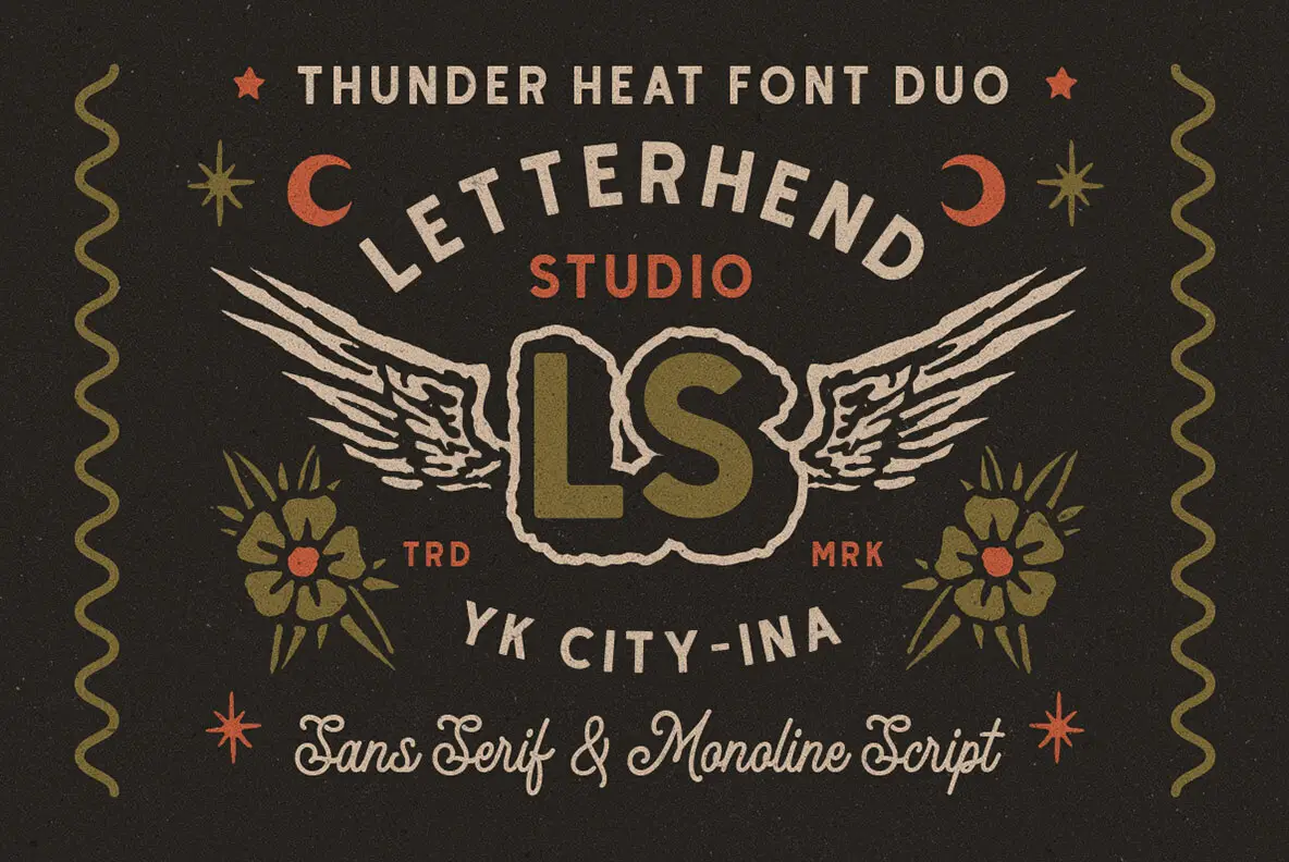 Thunder Heat Font - FontPath