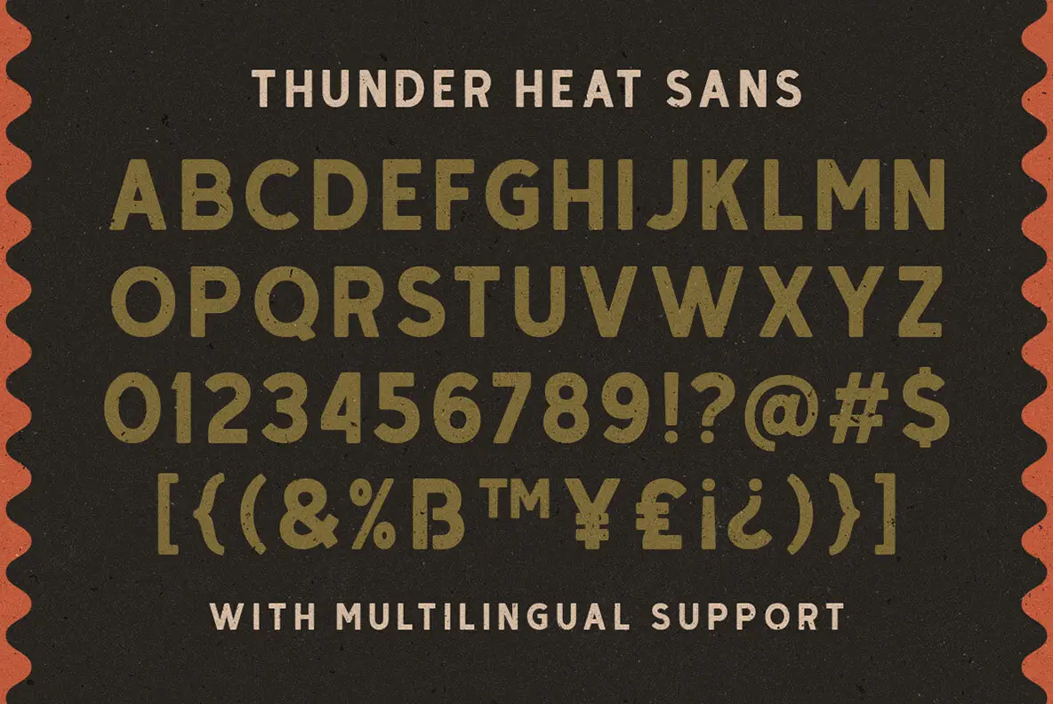 Thunder Heat Font - YouWorkForThem