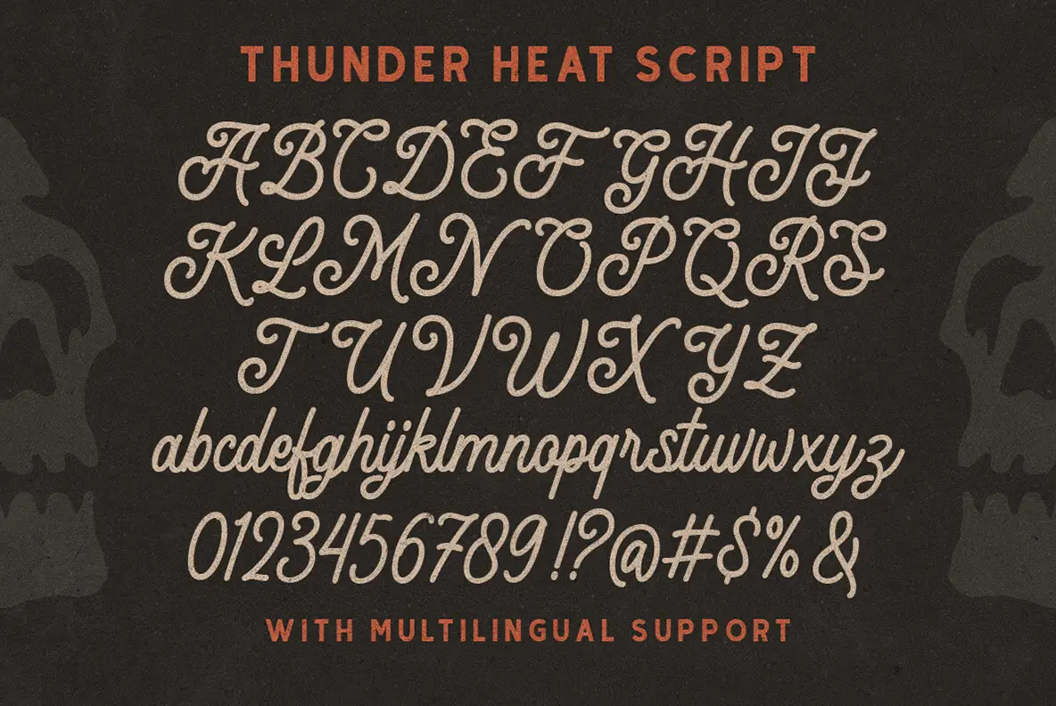 Thunder Heat Font - YouWorkForThem