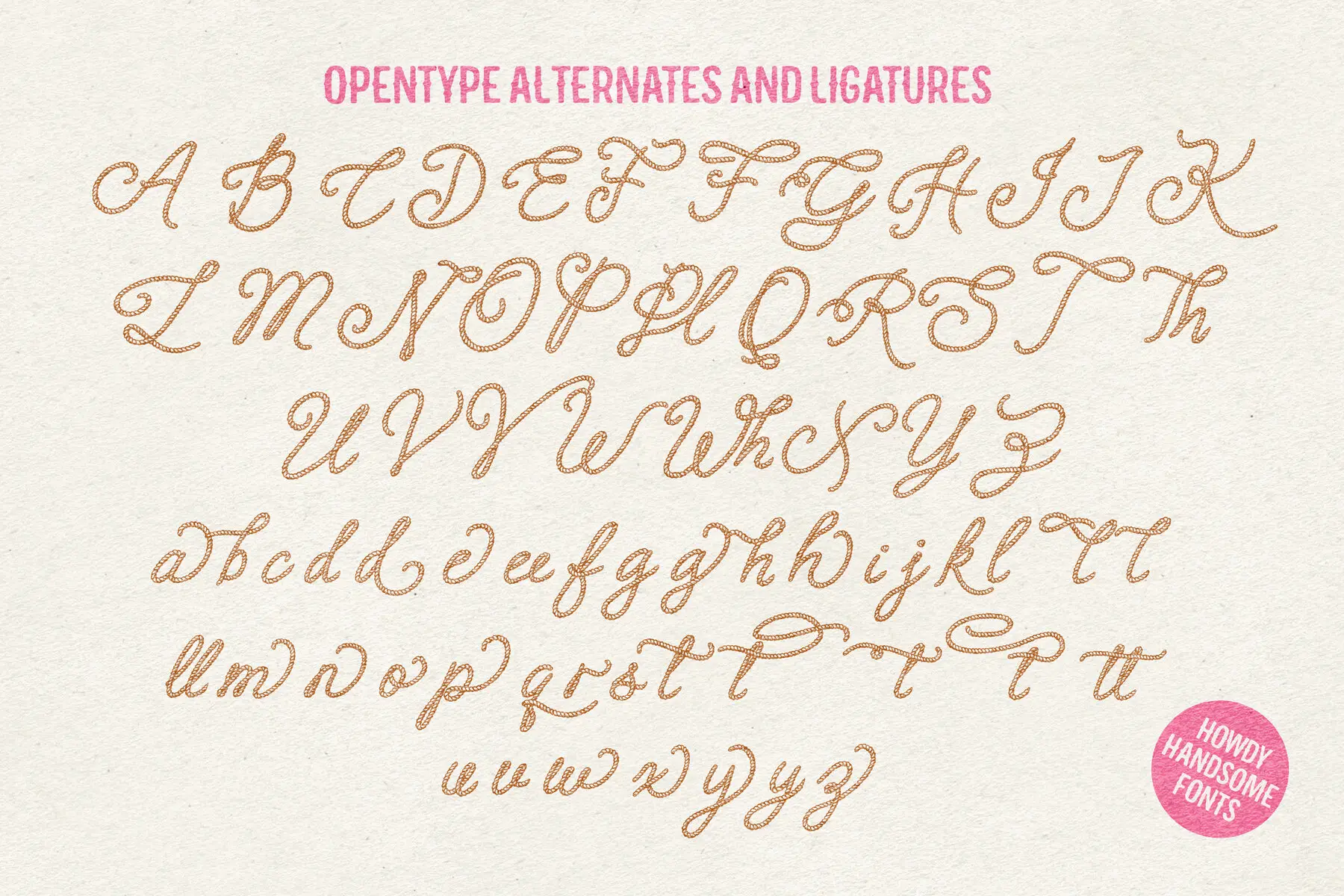 Howdy Handsome Font - YouWorkForThem