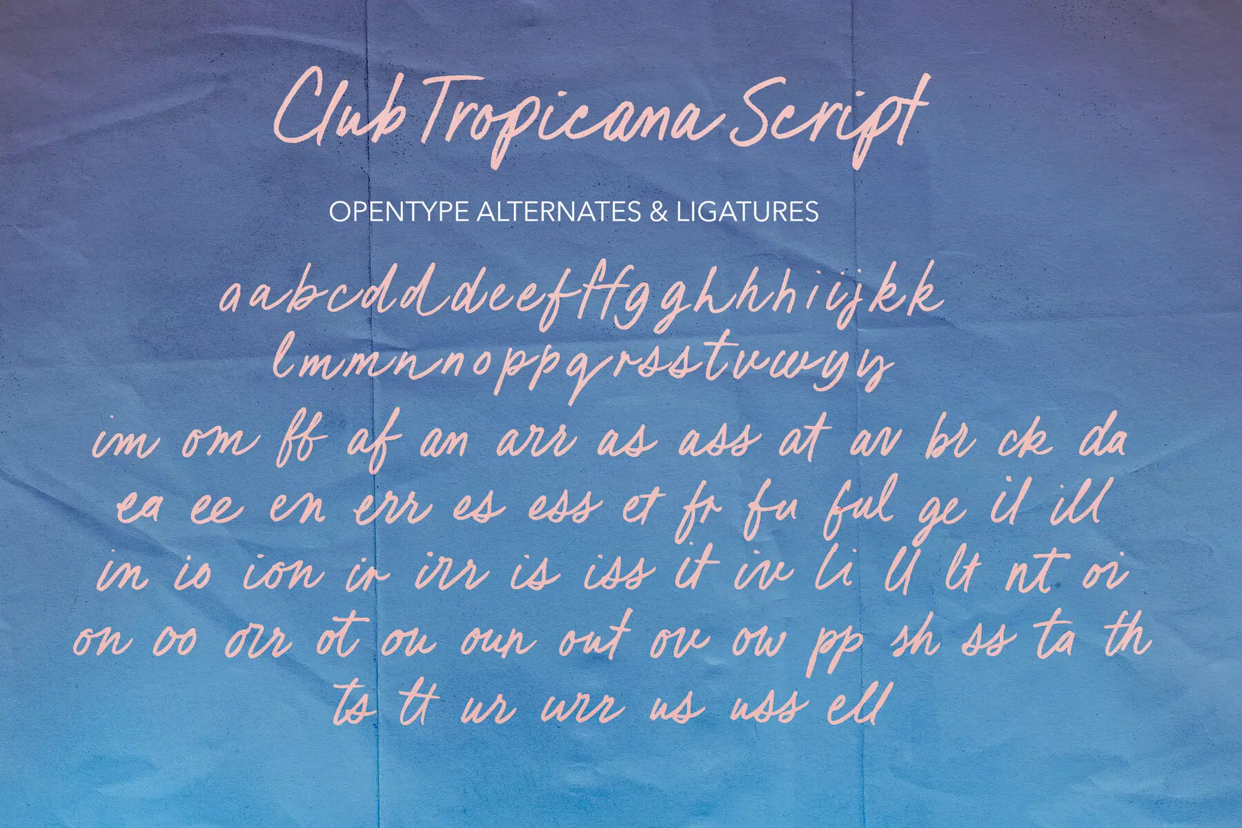 Club Tropicana! Font - YouWorkForThem