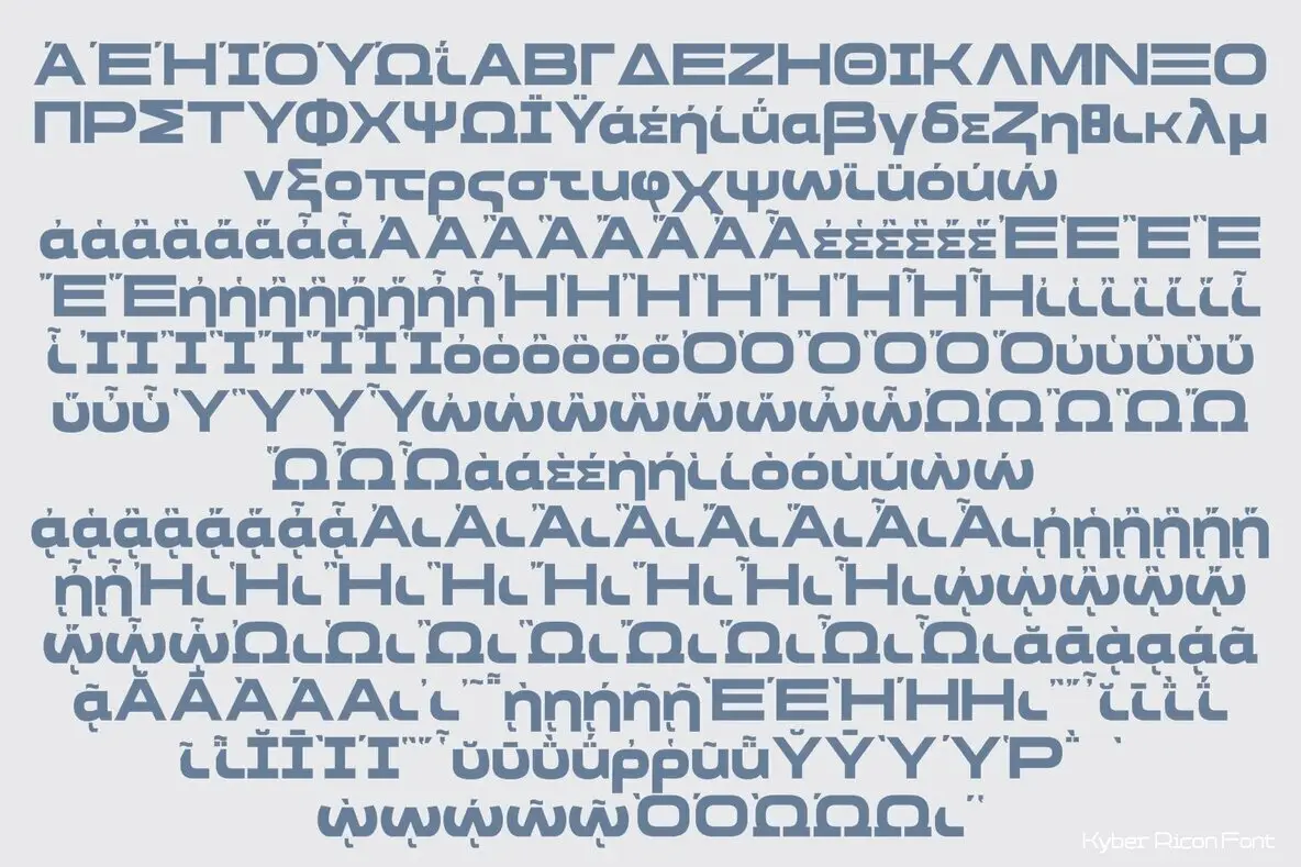 Kyber Ricon Font - FontPath