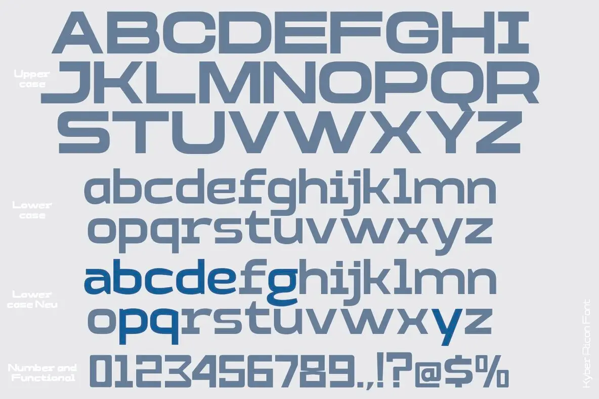 Kyber Ricon Font - FontPath